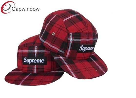 Golf Tartan Ripstop Wool Baseball Caps Custom Strapback Hats