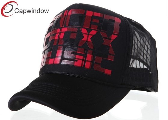 Girls Red Ripstop Trucker Mesh Cap 5 Panel Baseball Caps 100% Polyester