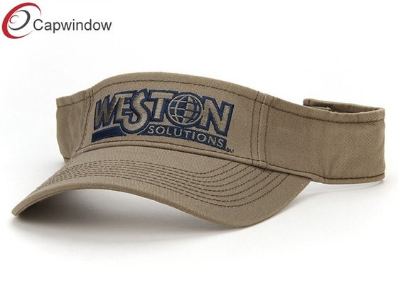 Weston Flat Embroidery Tennis Sun Visor With Cotton Twill Fabric