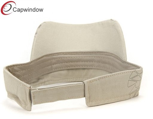 Flat Embroidery Tennis Sun Hat Breathable With Stone Washed Cotton Twill