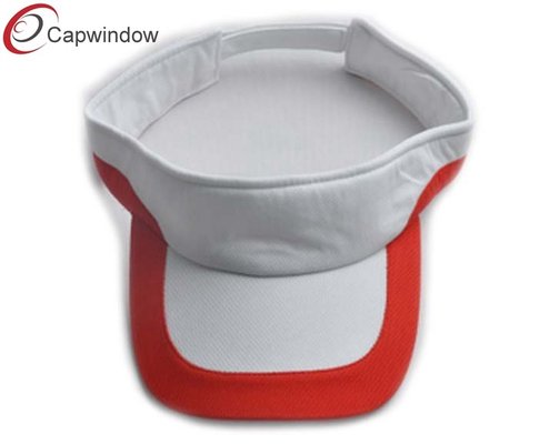 Breathable Tennis Sun Hat Air Permeability Mesh Fabric With Velcro Closure
