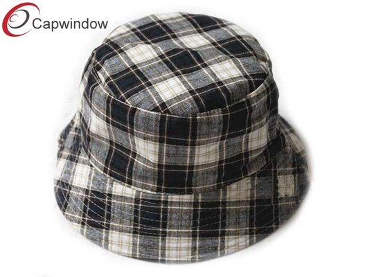 Classical Fisherman Cap Bucket Hat Allover Ripstop Pattern Printing