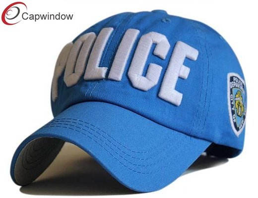 Fashion Pink Police Cotton Baseball Caps Embroidered Baseball Hats For Womens