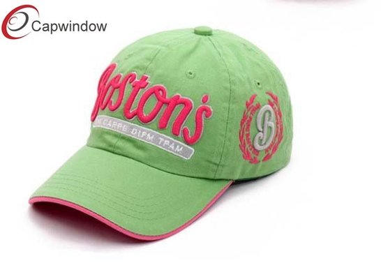 Colorful 3D Embroidered Baseball Caps , Adjusteble Fitted Baseball Hats