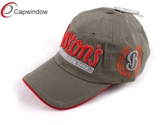 Colorful 3D Embroidered Baseball Caps , Adjusteble Fitted Baseball Hats