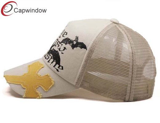 Cotton Twill Fabric Trucker Mesh Hats Custom Vintage Baseball Caps
