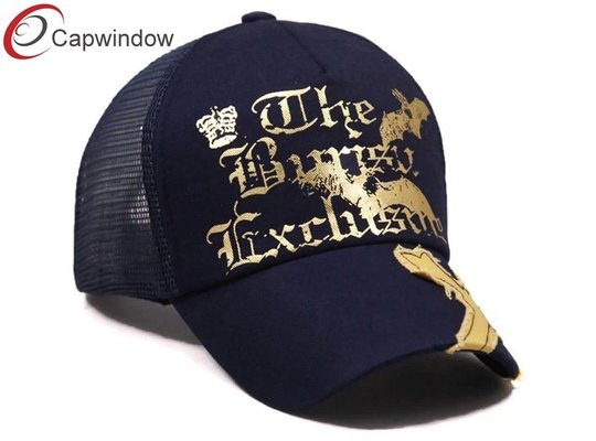 X Patch Embroidered Trucker Mesh Hats Custom Fitted Baseball Hats Black