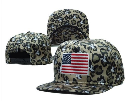 6 Panel Camouflage Snapback Baseball Caps 3D Embroidery , Acrylic Wool Fabric