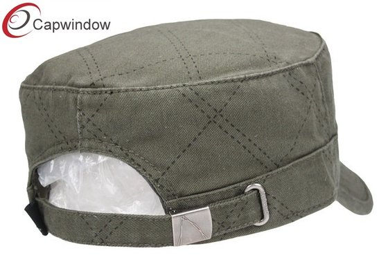 Allover Printed Star Military Baseball Hats Washed Denim Fabric For Men