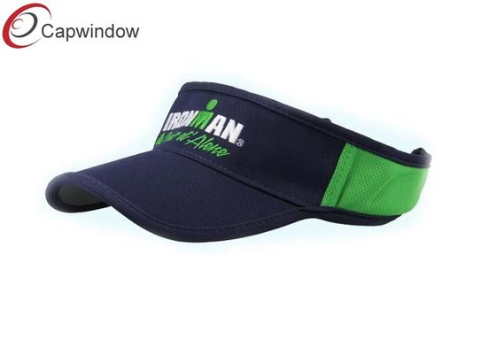 Lady Polyester Fabric Tennis Sun Visors Binding Strip With Plastic Buckle Closure