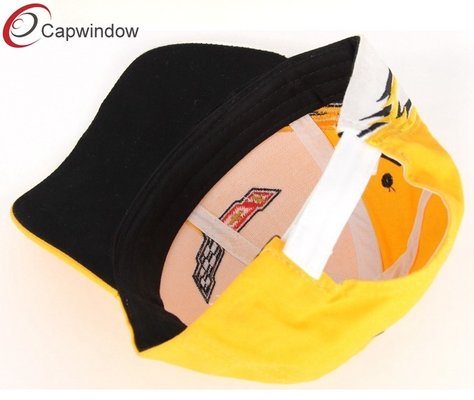 3D Embroidered Racing Baseball Caps With White Sandwich Peak , Adjusteble Velcro Closure
