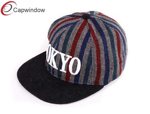 GA 3D Embroidery Fitted Baseball Hats , Snapback Baseball Cap With Yellow Peak