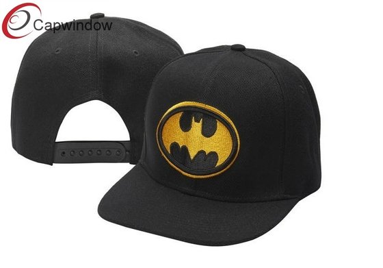 Cartoon 3D Embroidery Childrens Baseball Caps With Plastic Snap Closure