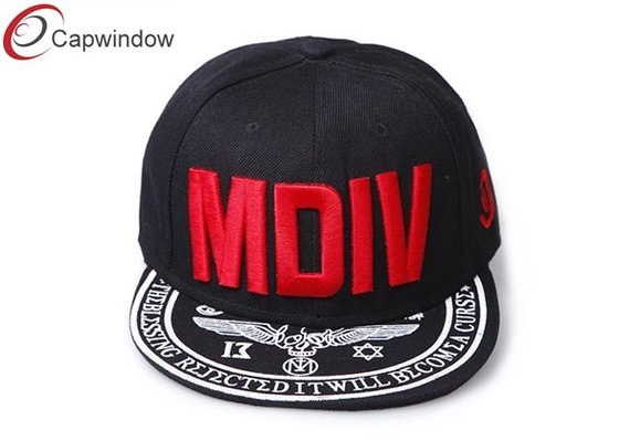 3D Printing Embroidery Snapback Baseball Caps Air Permeability Mesh Fabric
