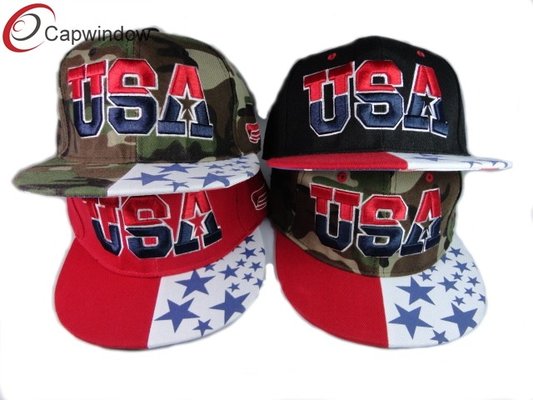 Camouflage Snapback Baseball Caps Summer Mesh With 3D Embroidered
