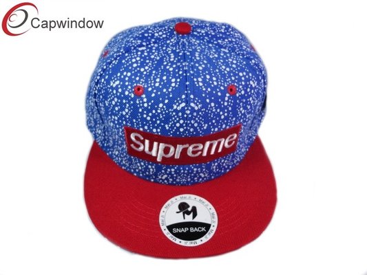 Black / Red Snapback Baseball Caps For Hip Hop , Baseball Caps Hats