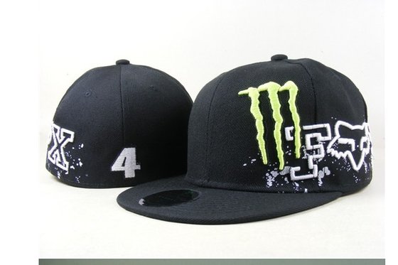 Adjusteble Plastic Snap Fitted Baseball Hats Snapback Hip-Hop Hat Black