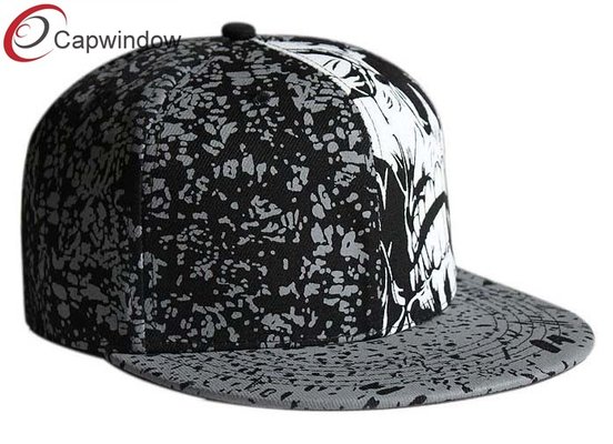 Allover White Fitted Baseball Hats with Elastic Sweatband , waterproof