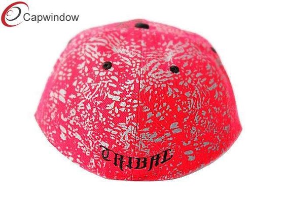 Radiant Fashion Snapback Baseball Caps Pink with Printing , Adjustable