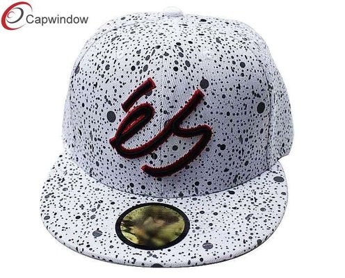 Customized Snapback Cotton Baseball Caps 3D Embroidery with Spot Printings