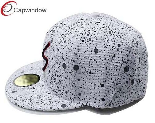 Customized Snapback Cotton Baseball Caps 3D Embroidery with Spot Printings