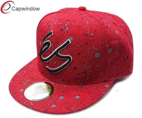 Customized Snapback Cotton Baseball Caps 3D Embroidery with Spot Printings