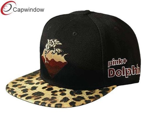 Leopard Boys Snapback Baseball Caps , Kids Cotton Baseball Caps