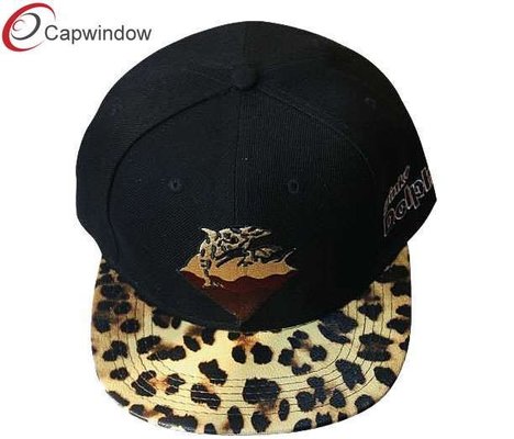 Leopard Boys Snapback Baseball Caps , Kids Cotton Baseball Caps