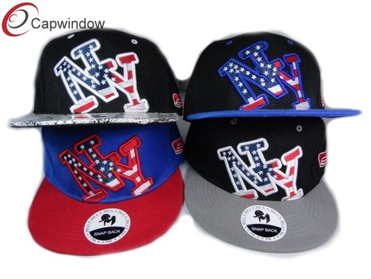 Fancy Acrylic Snapback Baseball Caps with Heavy Cotton Reinforced Sweatband