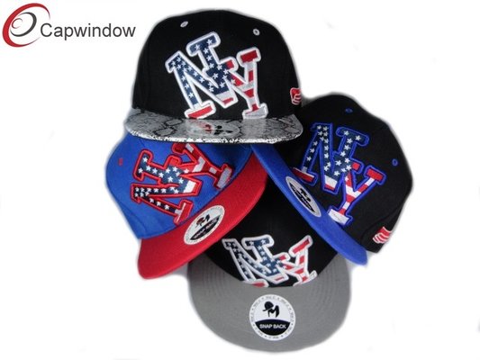 Fancy Acrylic Snapback Baseball Caps with Heavy Cotton Reinforced Sweatband