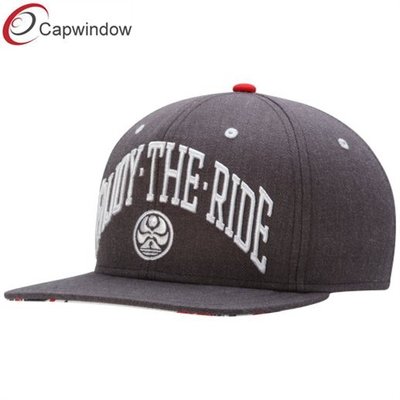 Womens Snapback Baseball Caps with Plastic Back Closure , 3D Embroidery