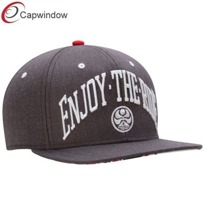 Womens Snapback Baseball Caps with Plastic Back Closure , 3D Embroidery