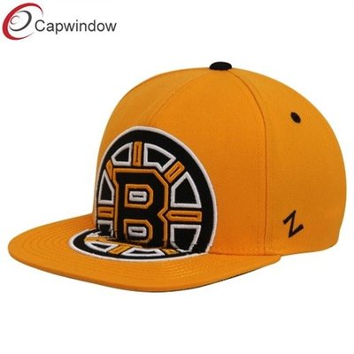 Gold Boston Bruins Snapback Baseball Caps Embroidery , youth baseball cap