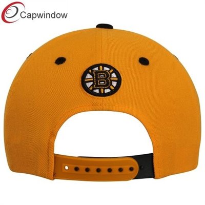 Gold Boston Bruins Snapback Baseball Caps Embroidery , youth baseball cap