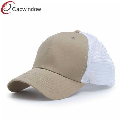 6 Panel Constructed Micro Trucker Mesh Golf Cap / Velcro Closure