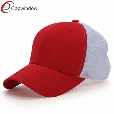 6 Panel Constructed Micro Trucker Mesh Golf Cap / Velcro Closure