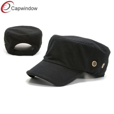 Unconstructed Military Baseball Hats with Screen Eyelets , Billed