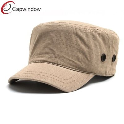 Unconstructed Military Baseball Hats with Screen Eyelets , Billed