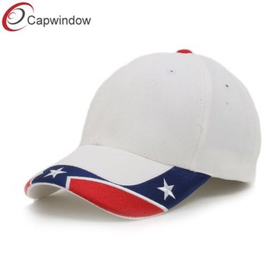 Customized Black Cotton Baseball Caps with Velcro Strap Back Closure