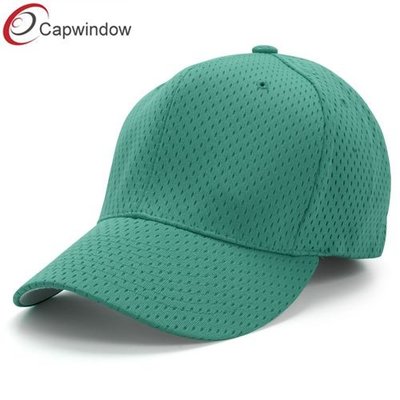 Pure Polyester Mesh Fitted Baseball Caps Athletic Constructed For Adults