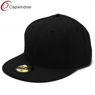 Red Fitted Baseball Hats , Six Panel Pure Wool Sticker Visor Caps