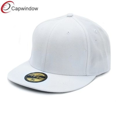 Red Fitted Baseball Hats , Six Panel Pure Wool Sticker Visor Caps