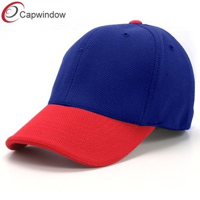 Dry Mesh Red Fitted Baseball Hats Constructed Polyester For Youth