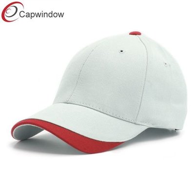Bushed Cotton Flexfit Baseball Hats Wave Trim with Velcro Strap Closure