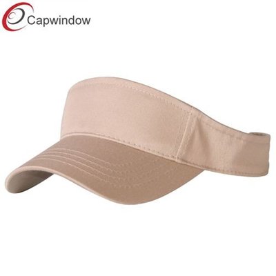Cotton Twill Sports Tennis Sun Visors Constructed With Velcro