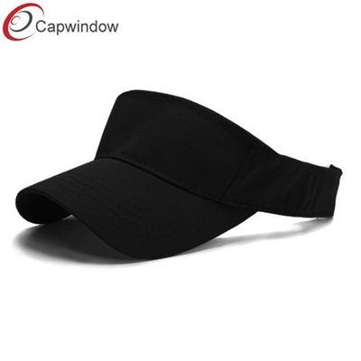 Cotton Twill Sports Tennis Sun Visors Constructed With Velcro
