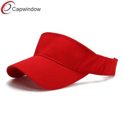 Cotton Twill Sports Tennis Sun Visors Constructed With Velcro