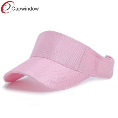 Dazzle Polyester Tennis Sun Visors , Velcro Strap Closure Sports Caps