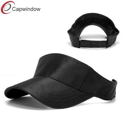 Dazzle Polyester Tennis Sun Visors , Velcro Strap Closure Sports Caps