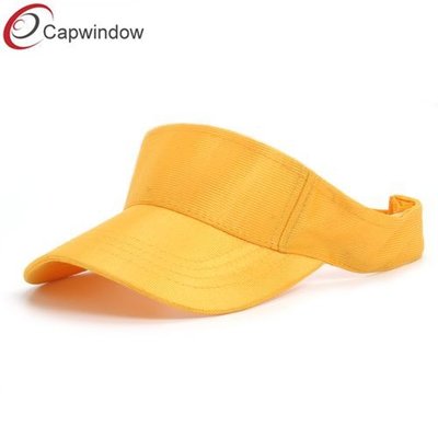 Dazzle Polyester Tennis Sun Visors , Velcro Strap Closure Sports Caps